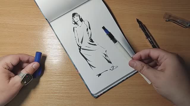 Перьевая ручка с широким пером - знакомство