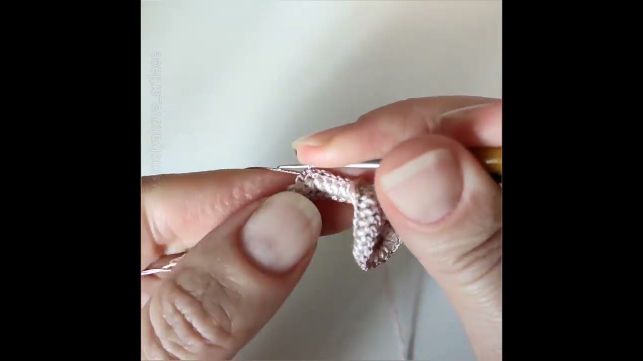 вяжем расширение завитка