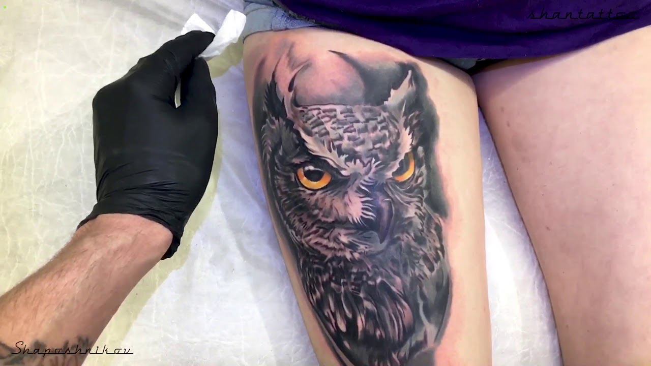 Татуировка "Сова" #татуировкаколпнио