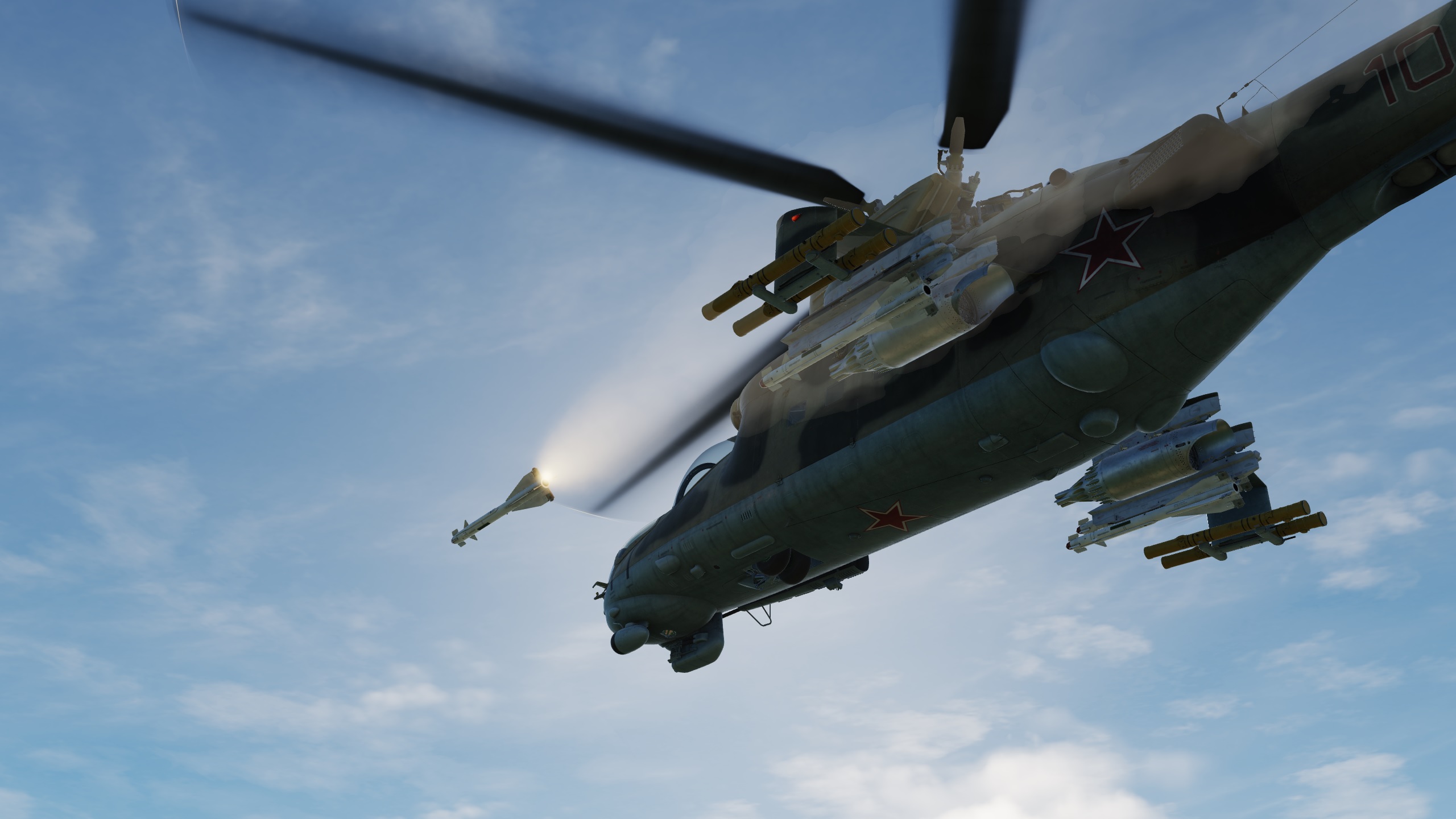 Ми-24П: применение ракет воздух-воздух Р-60М (DCS World 2.7)