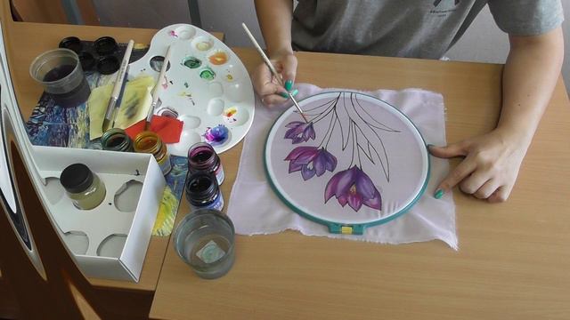 Мастер класс "Роспись по шелку"