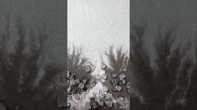 ✍️Интересная техника: тушь + соль | Что можно нарисовать?