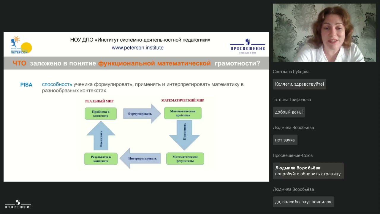 Больше чем математика: формирование функциональной  грамотности в основной школе (Л.Г. Петерсон)