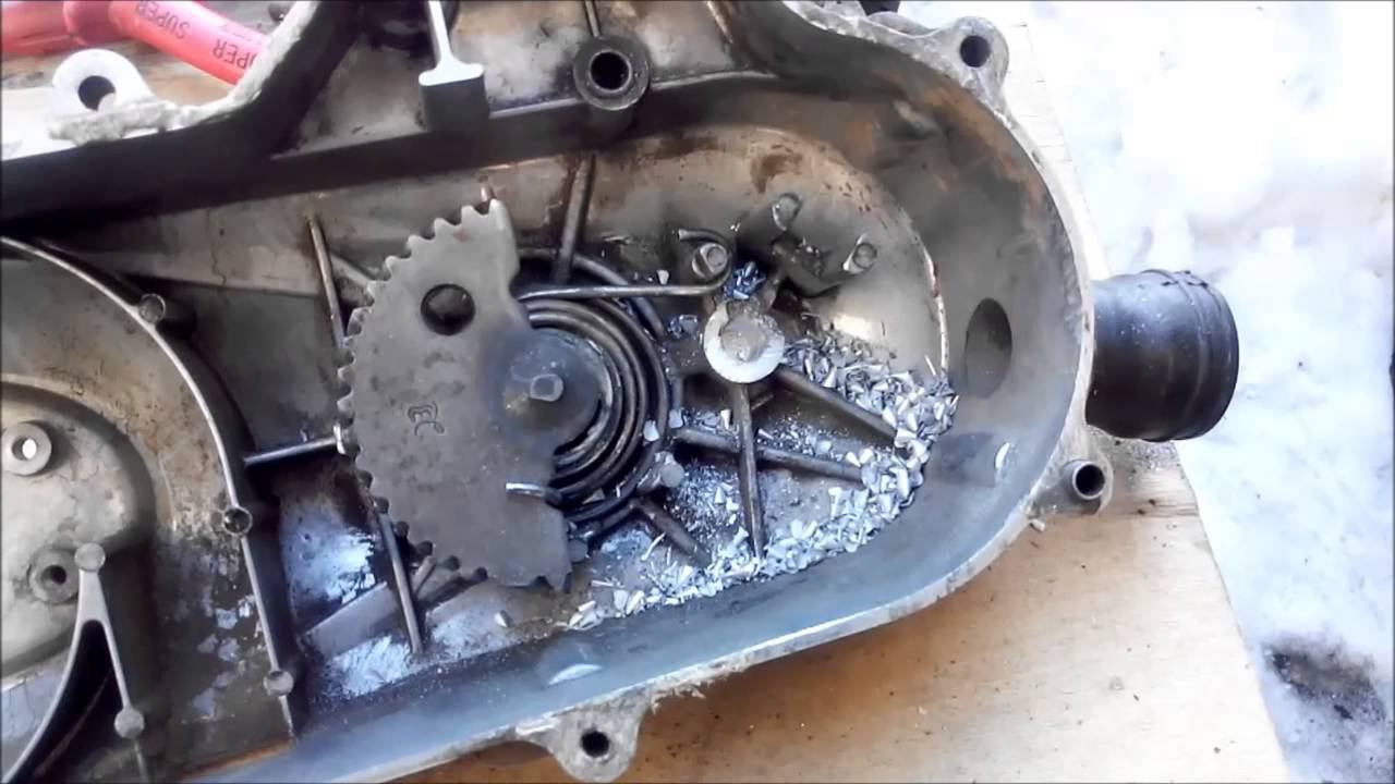 Ремонт кикстартера на китайском скутере подручными средствами