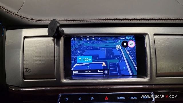 Установка блока навигации на OS Android 10 + CarPlay + Android Auto, Jaguar FX 2011-2016.mp4