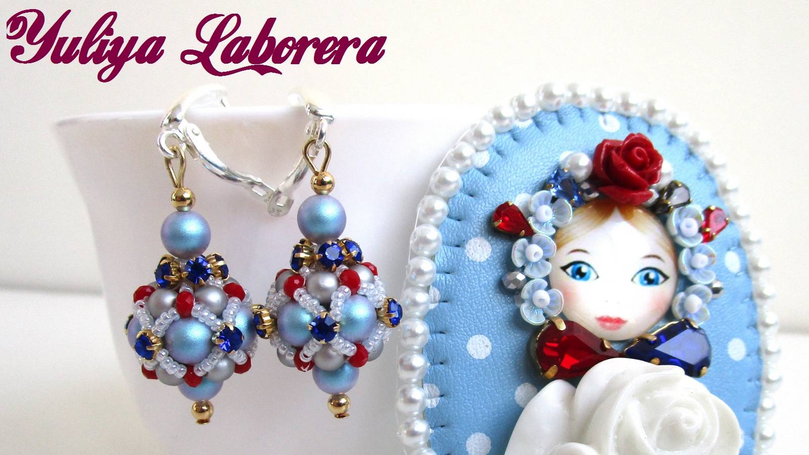 авторская бижутерия ручной работы Yuliya Laborera брошь