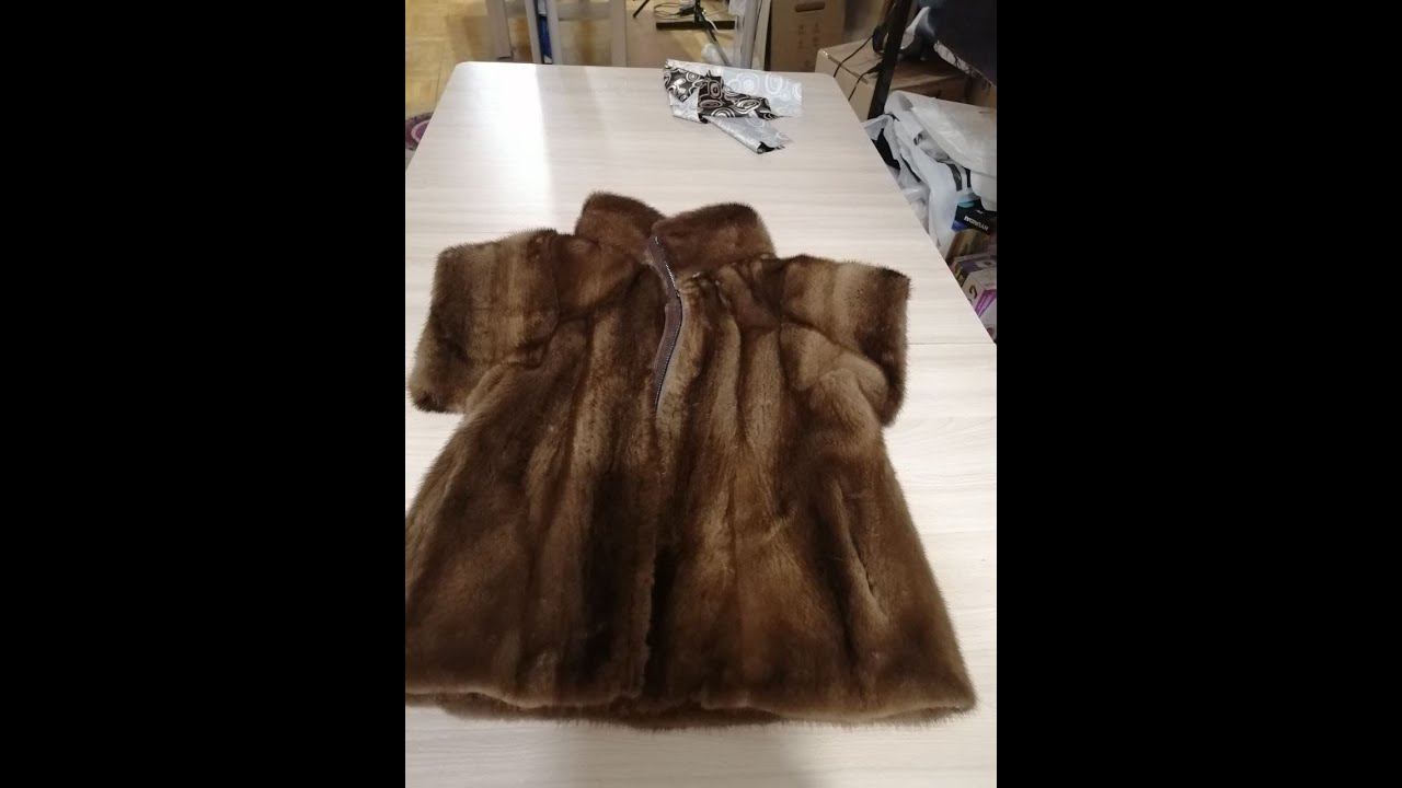 Как из шубки с неактуальным фасоном сделать современную жилетку. Норка.