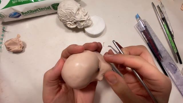 ФАРФОРОВАЯ КУКЛА С НУЛЯ. Голова 1_13.mp4