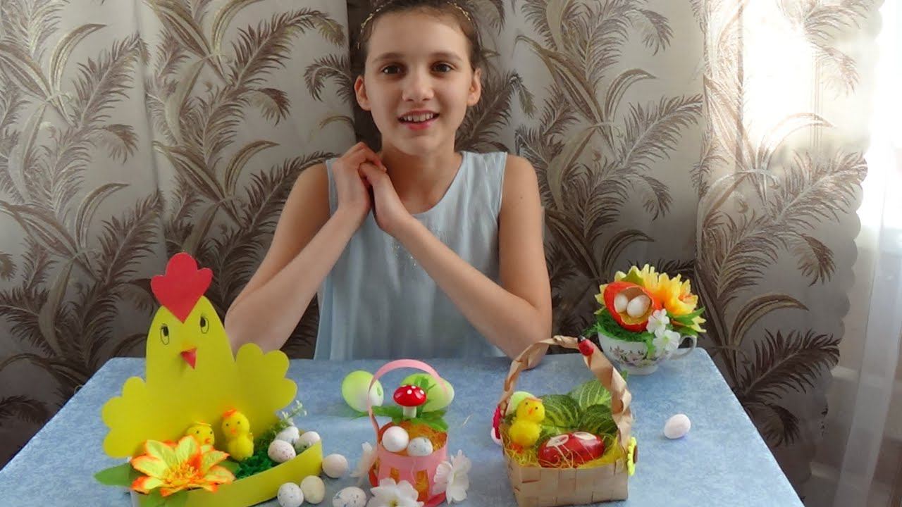 Пасхальные корзинки из бумаги своими руками. Красивые пасхальные поделки вместе с детьми