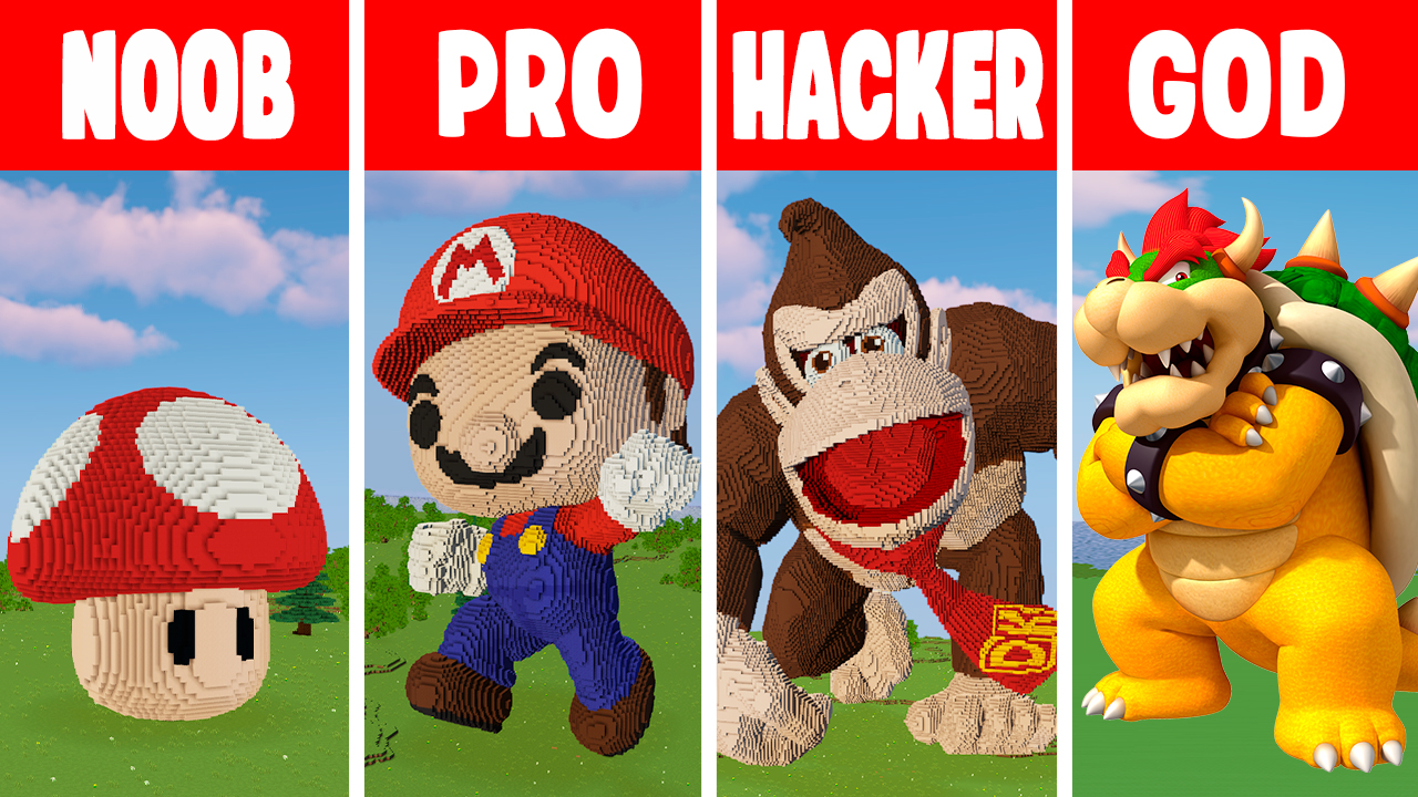 SUPER MARIO BROS  В МАЙНКРАФТЕ! СТРОИТЕЛЬНЫЙ ЧЕЛЛЕНДЖ И АНИМАЦИЯ!