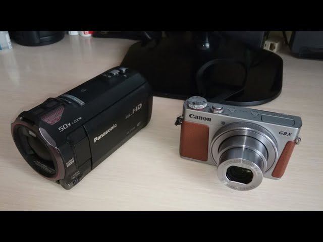 Canon G9X mark II vs Panasonic HC-V770 (V760) Video test 2