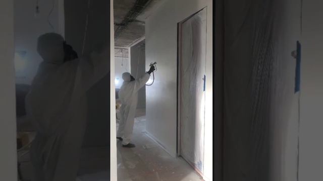 Механизированная покраска в Калининграде и области. Узнайте стоимость стен по ссылке в описании