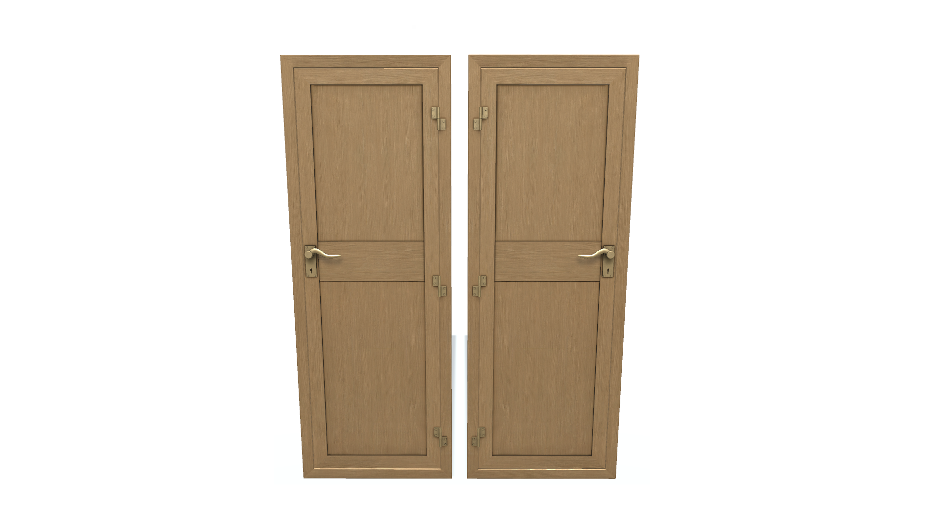 Корабельная деревянная дверь D. 3D model.  Ship wooden door D.