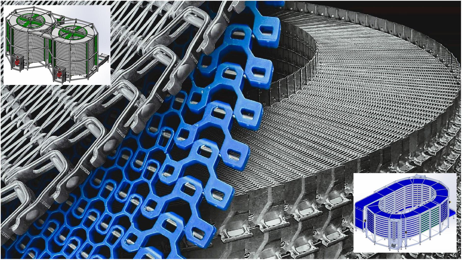 Спиральные конвейеры с тяговым органом в виде поворотной конвейерной ленты. Введение.