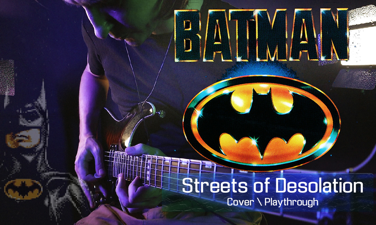 Batman NES - Streets of Desolation (Stage 1) Guitar Cover \ Playthrough