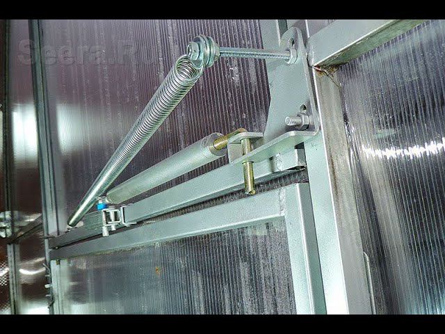 Новая модель термопривода РУСИЧ. Видео инструкция на дверь теплицы и на дверную форточку