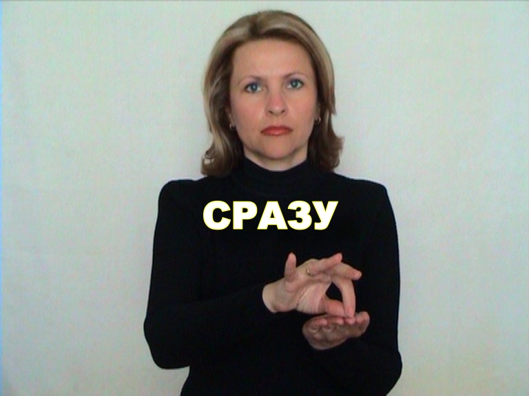 ЖЕСТОВЫЙ ЯЗЫК. СЛОВАРЬ. Сразу