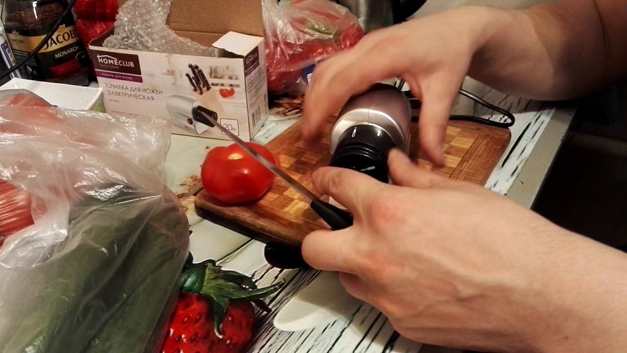 Тестируем электрическую точилку для ножей