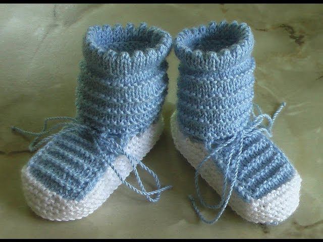 Пинетки спицами