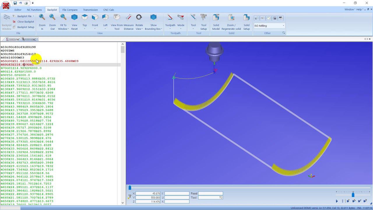 SurfMill 8 .   Toolpath  4 - ax Head