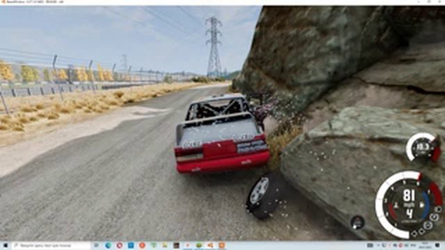 гоначный ралли попал в аварии