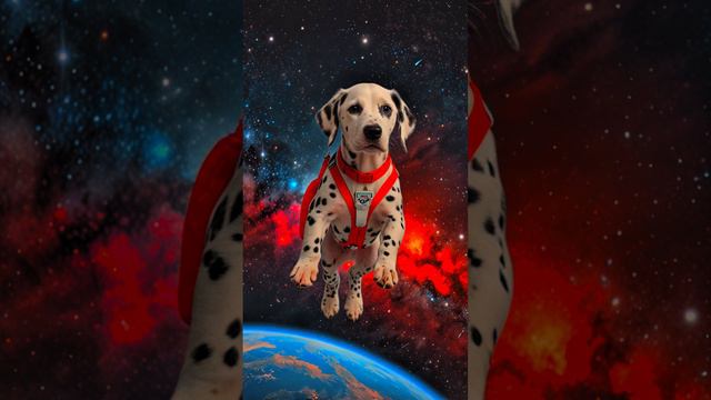щенок в космосе