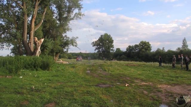 Крузак валит дерево