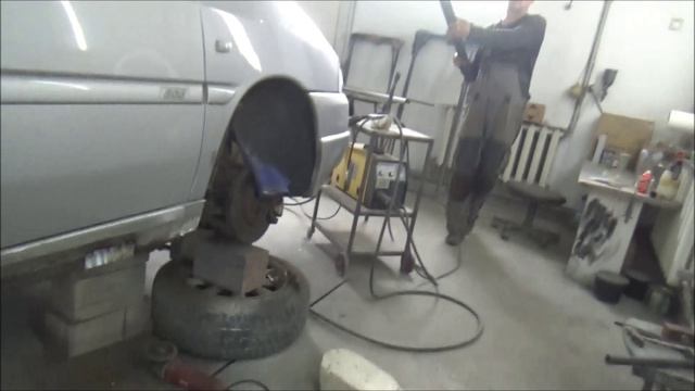 ремонт порогов и задних арок в пежо 806