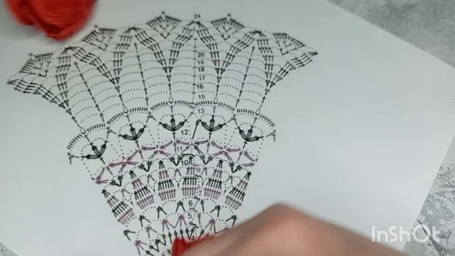 Разбираем сложный ряд салфетки