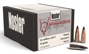 Nosler Varmageddon .22 53gr3.5 грамм FB Tipped ВС-0.303.