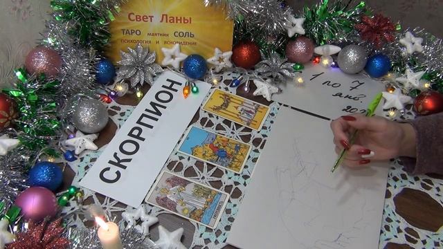 8 - СКОРПИОН - прогноз ТАРО - с  01.01.2024г. по  07.01.2024г. + Послание от Высших Сил.