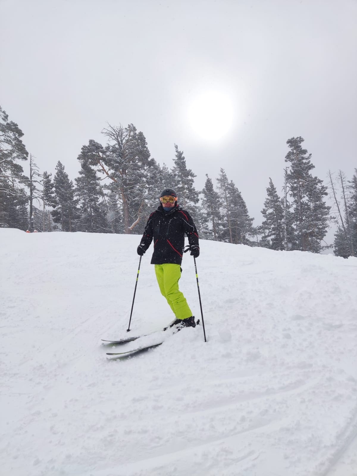Архыз  Южный склон . Скоростной спуск.