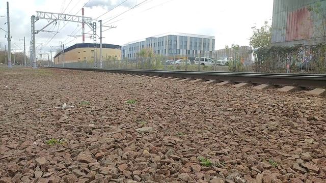 Электропоезд ЭП2Д-0213 "МЦД" сообщение Зеленоград-Крюково – Ипподром, Октябрьская холодная погода