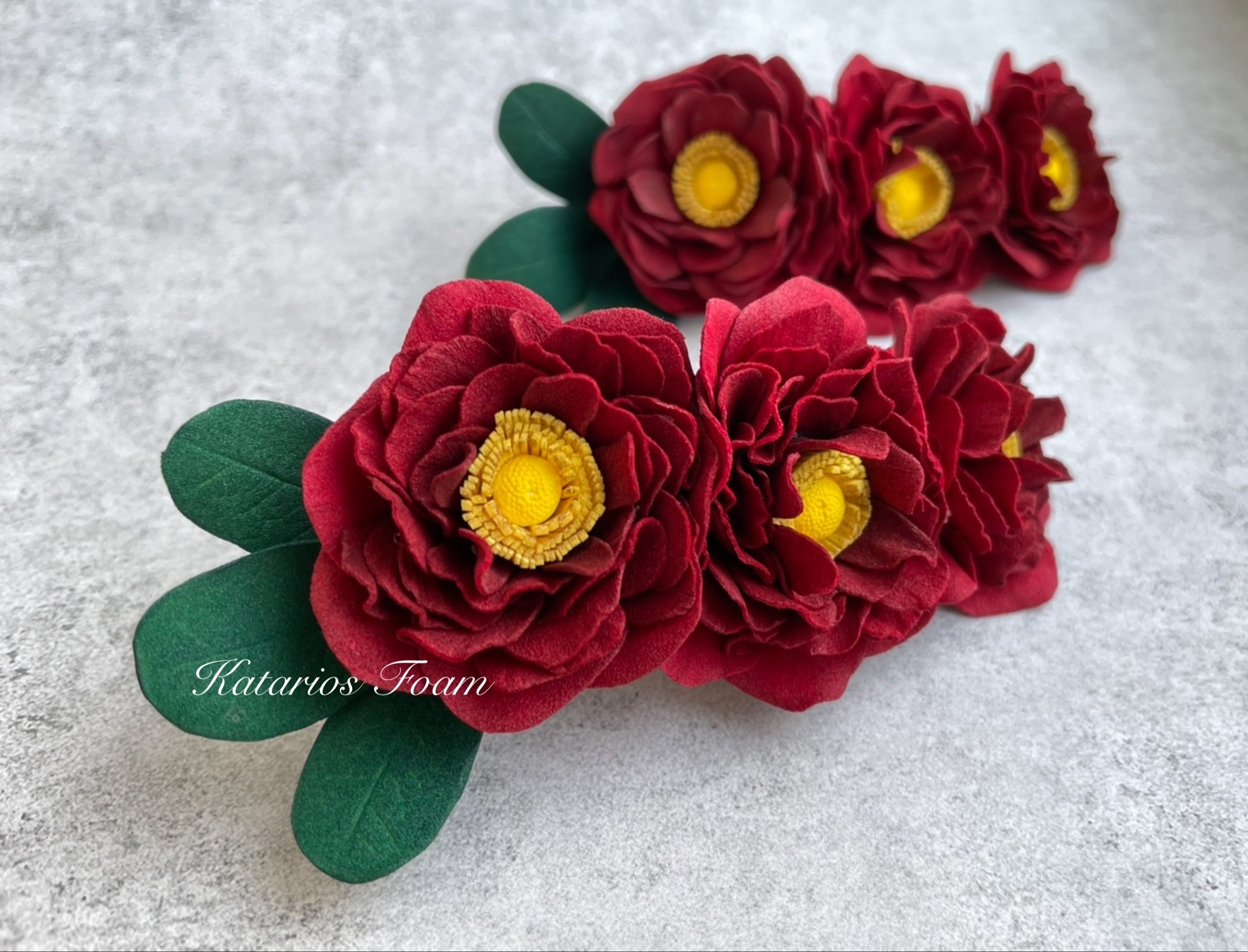 Цветы из фоамирана как на гравюре/ Flowers from foamiran as in the engraving