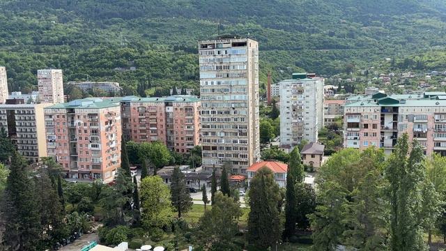 Новая Гагра с высоты 14 этажа. New Gagra from a height #abkhazia #sea #абхазия #travel