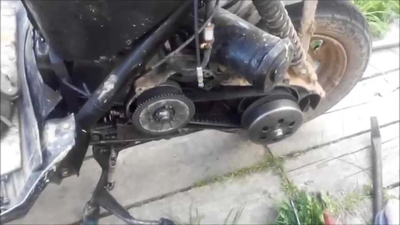Простой и быстрый способ замены ремня вариатора на скутере с двигателем 139qmb