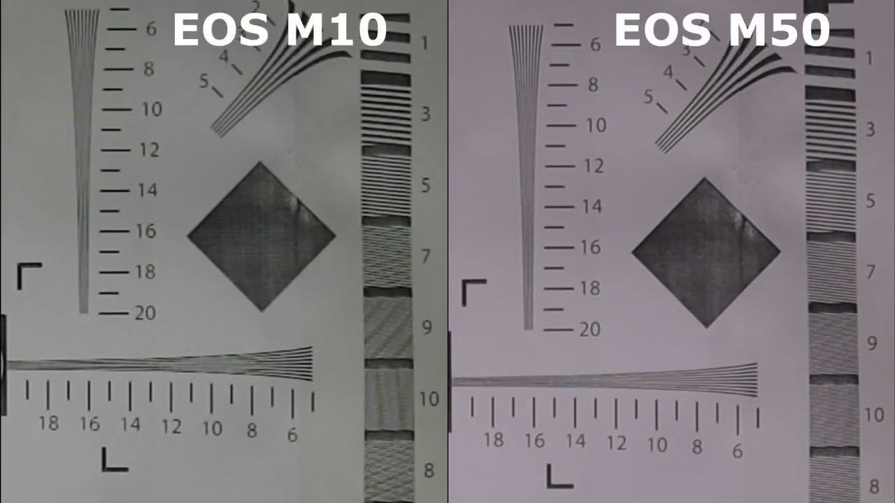 Canon EOS M50 (250D )vs Canon EOS M10 (600D-750D) Video test