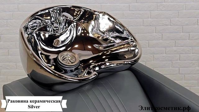 Раковина керамическая в комплекте с сантехникой, Silver