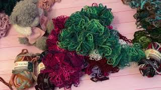 43. Обзор готовых шарфов из ленточной пряжи.