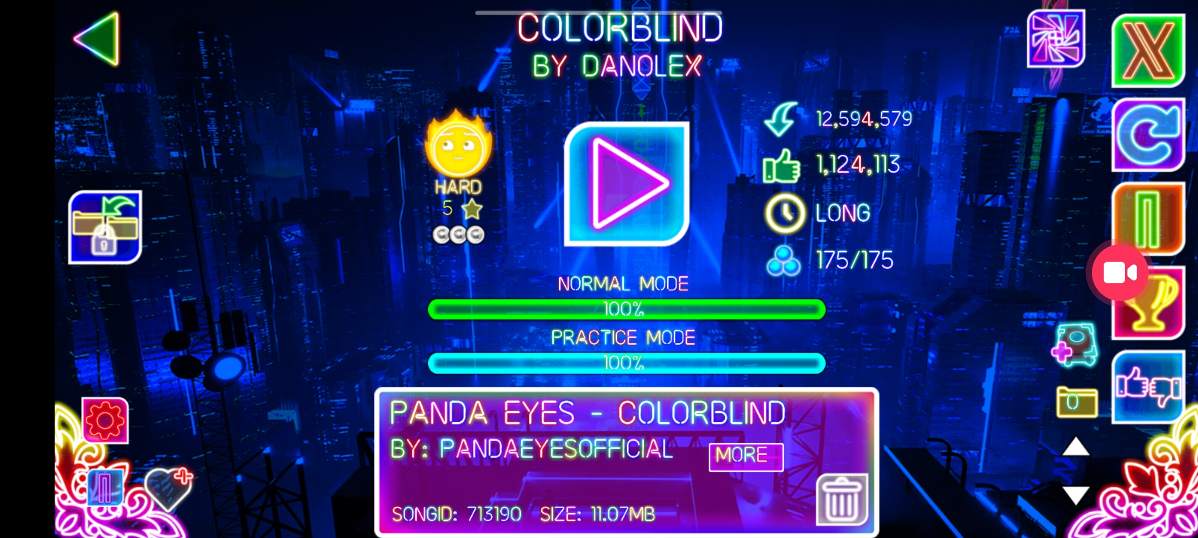 Прохожу уровень colorli в geometry dash 2.2