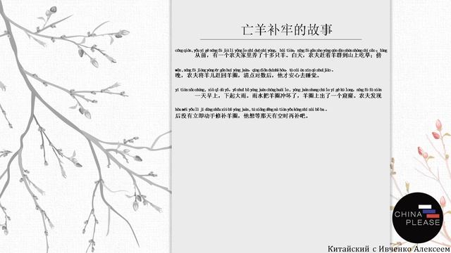 Китайские идиомы (成语) #10. 亡羊补牢 - Чинить хлев, когда овцы пропали