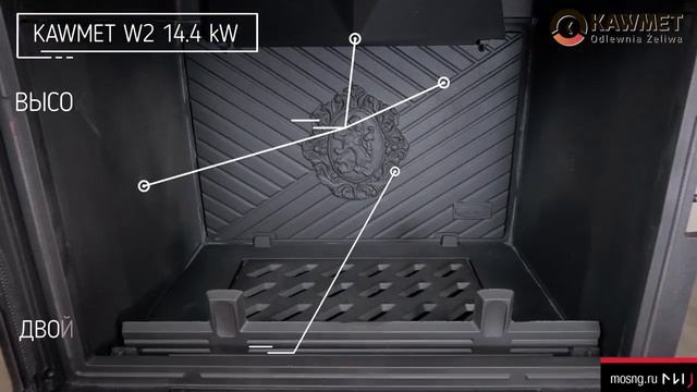 Обзор каминной топки - KAWMET W2