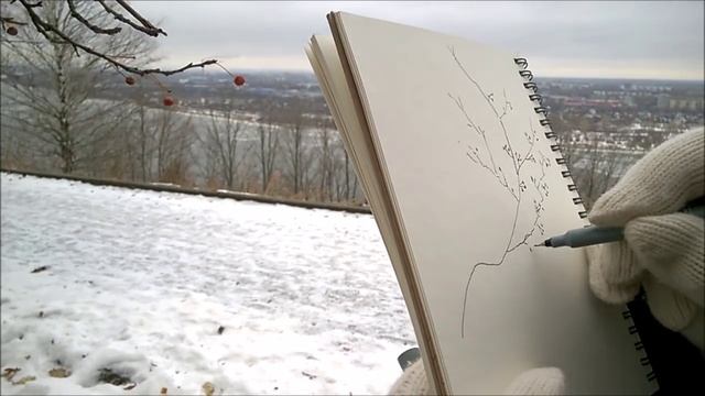 Веселые выходные. Артохота в парке. Графика и пастель.mp4