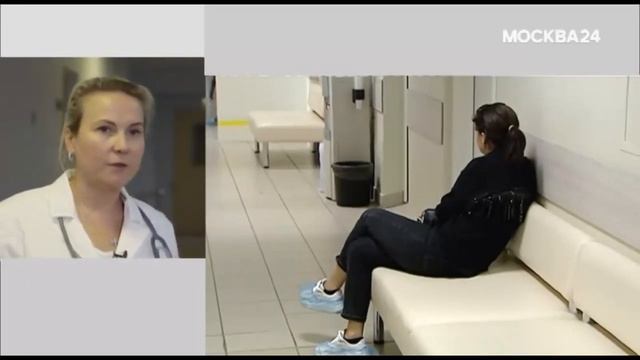 Неонатолог, врач-педиатр ЦКБ Елена Постнова на телеканале "Москва-24"