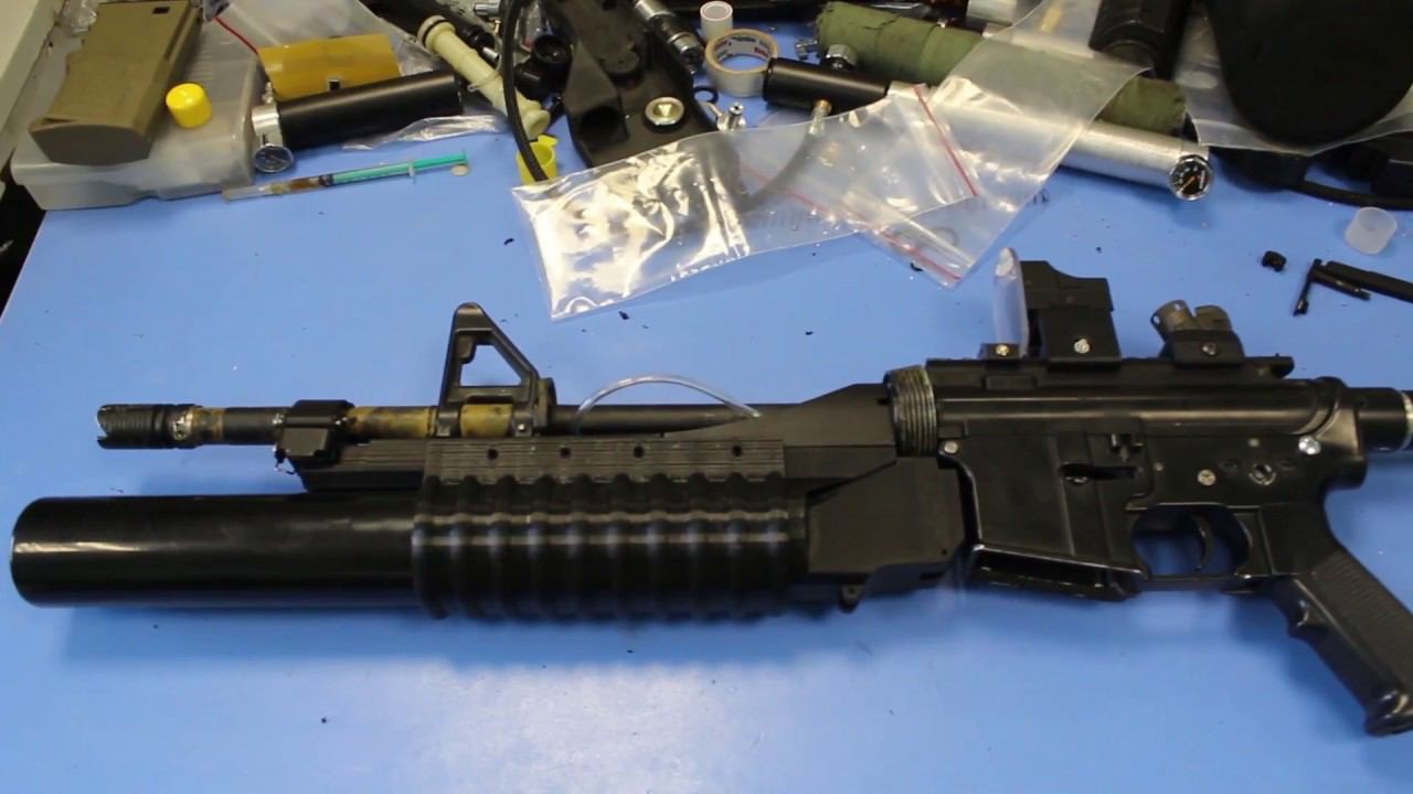 Автономное питание для ВВД в виде М203 / HPA tank and regulator