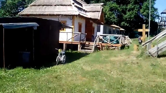 Строительство казачьей хаты в Рождественно 20 июня 2019 года.mp4