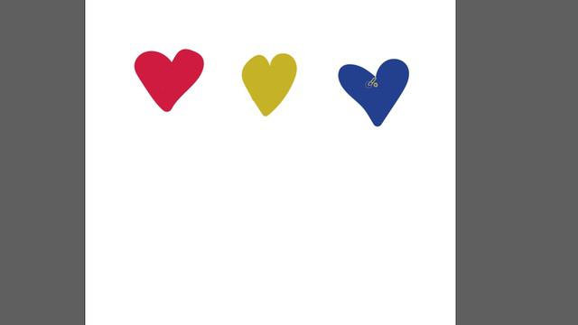 Рисуем сердечки детям часть 10