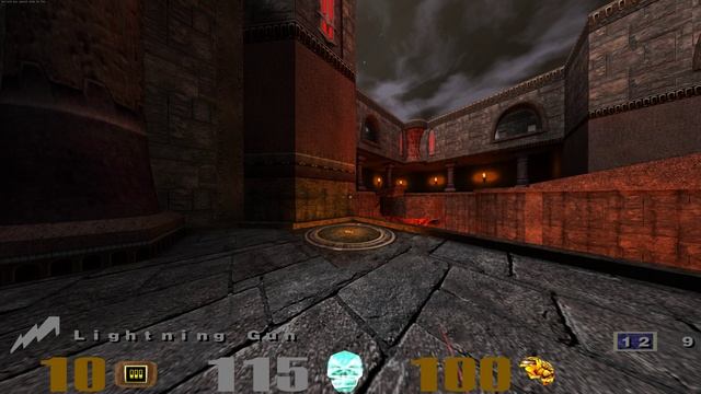 Quake 3 Огонь и Лёд (Fire and Ice) 4k прохождение, сложность крутой, карта (6) lsdm2
