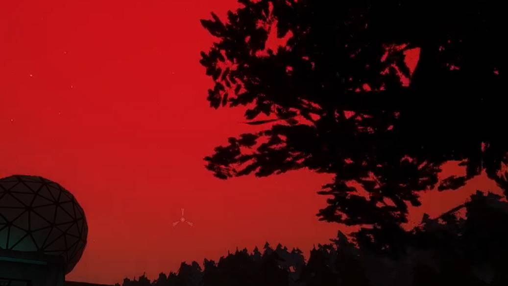 красное небо!