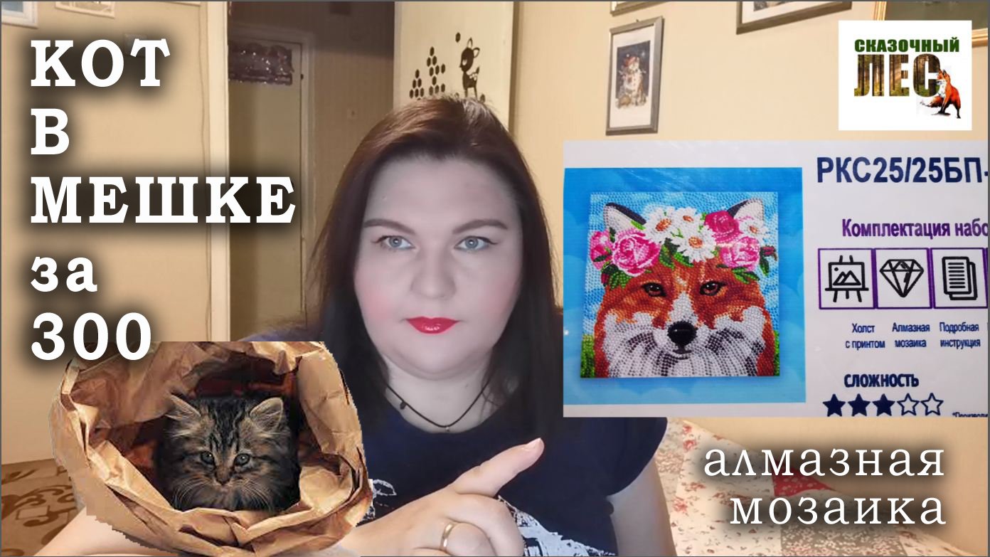 КОТ В МЕШКЕ за 300//лисичка из страз//СКАЗОЧНЫЙ ЛЕС